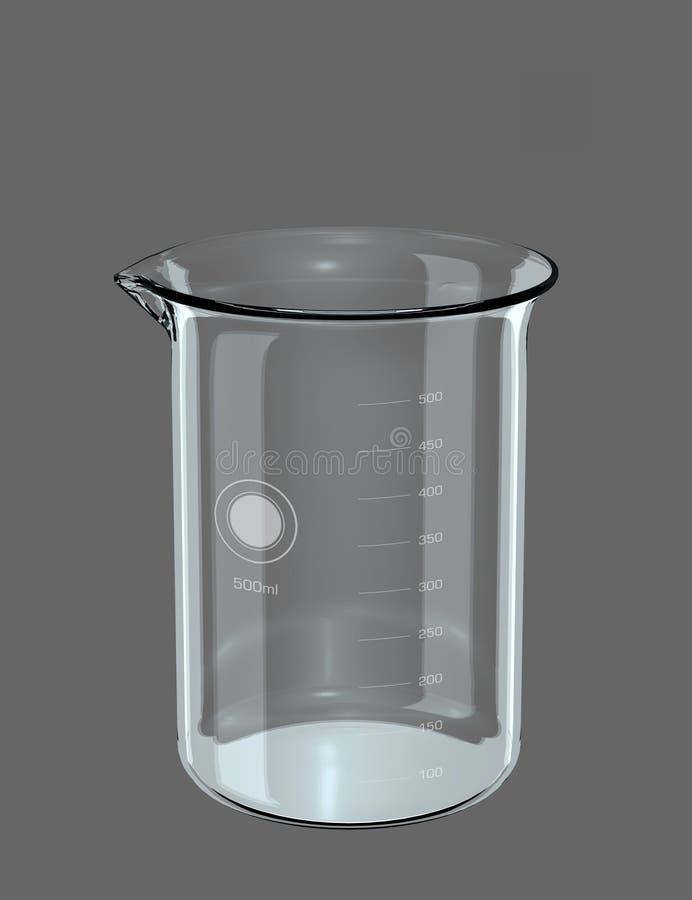 Graduated Beaker Empty stock illustration. Illustration of illustration ...
