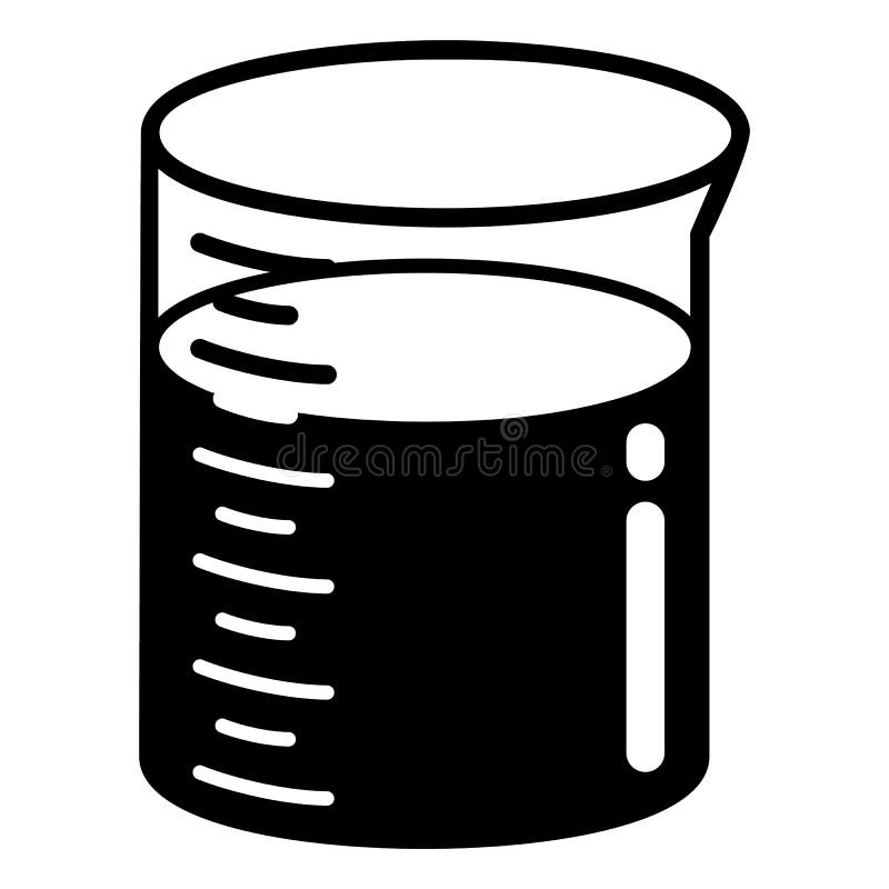 Graduated Beaker Empty stock illustration. Illustration of bottle - 1008053