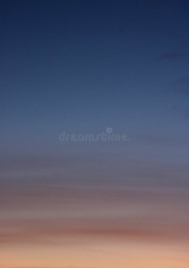 Graduated Colored Sky at Sunset for Background Stock Photo - Image of ...