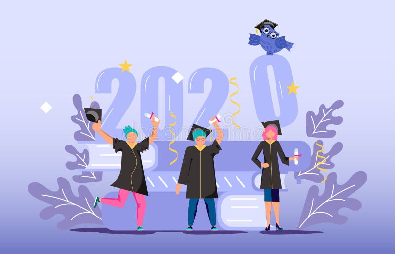 Graduated Concept 2020 Year Stock Illustration - Illustration of ...