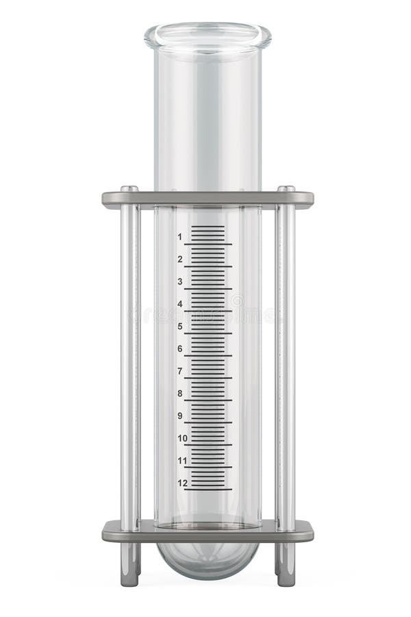 Graduated Cylinder Flask or Test Tube with Stand. 3D Rendering Stock ...
