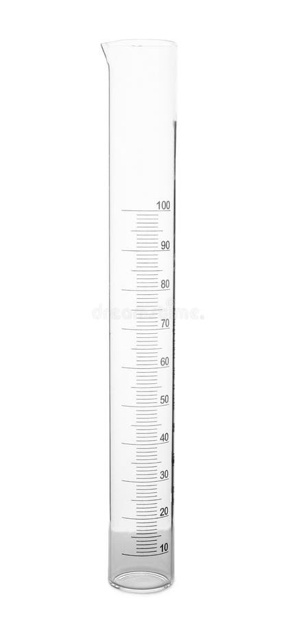 Graduated Cylinder on White Background Stock Image - Image of ...