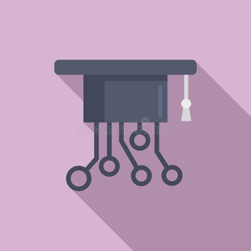 Brain Graduated Icon, Outline Style Stock Vector - Illustration of ...