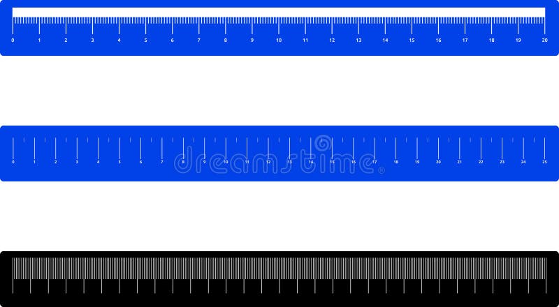 Graduated Ruler Vector Illustration on a White. Inch and Centimeter ...
