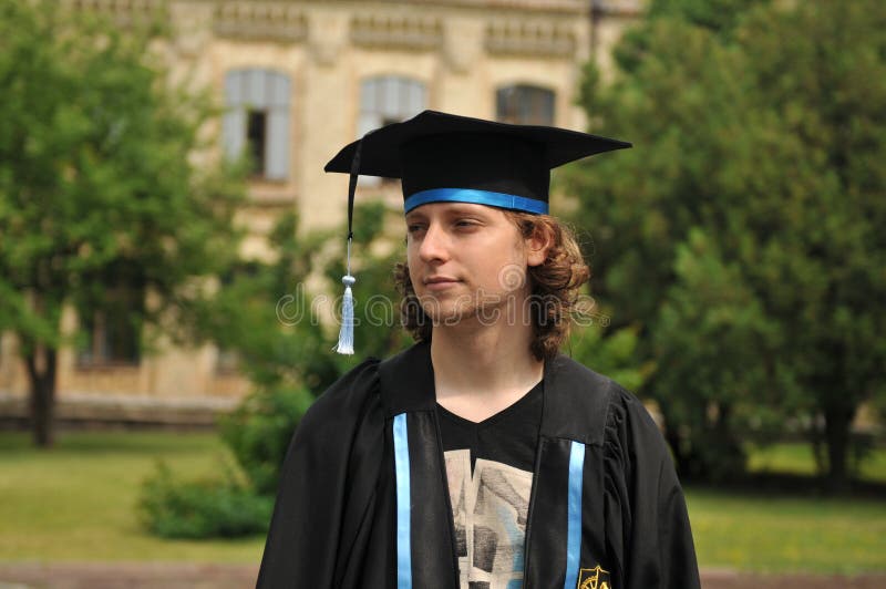 Portrait of a Succesful Man on His Graduation Day Stock Photo - Image ...