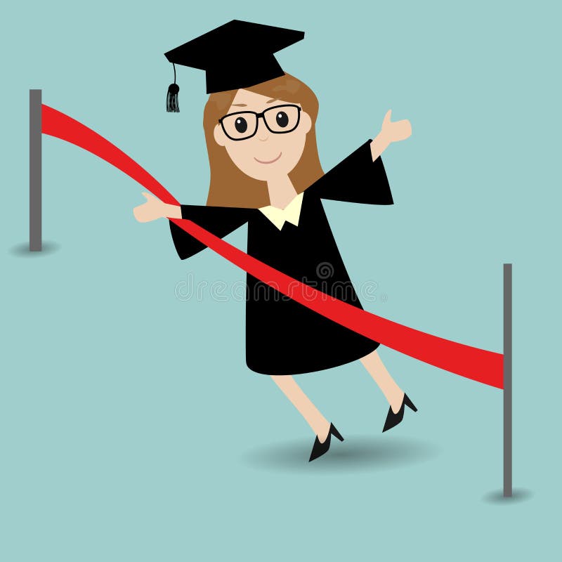 Running Graduate Stock Illustrations – 107 Running Graduate Stock ...