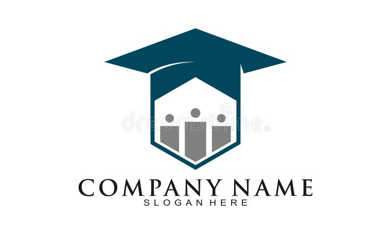 Graduated Student Symbol Vector Logo Stock Vector - Illustration of ...