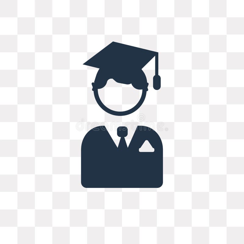Graduated Vector Icon Isolated On Transparent Background, Graduated ...