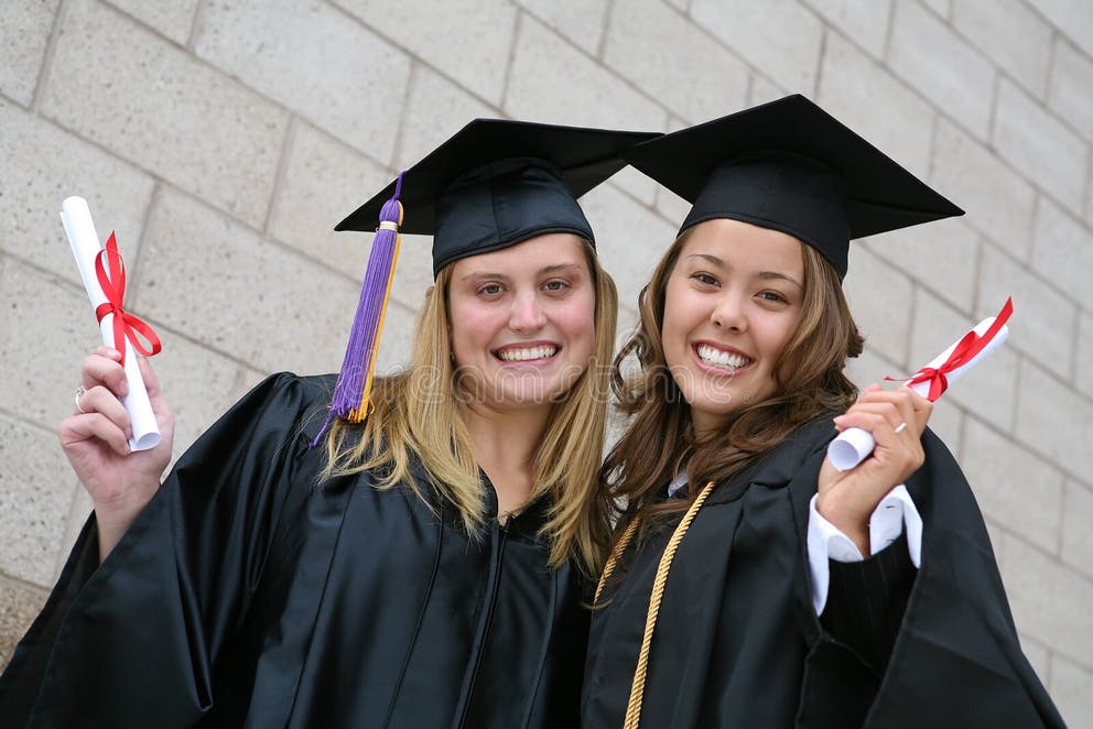 Graduates stock image. Image of brown, gown, congratulate - 1405791