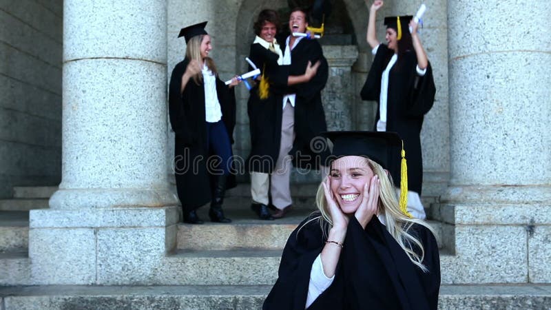 Graduates Celebrating Their Graduation Stock Footage - Video of looking ...