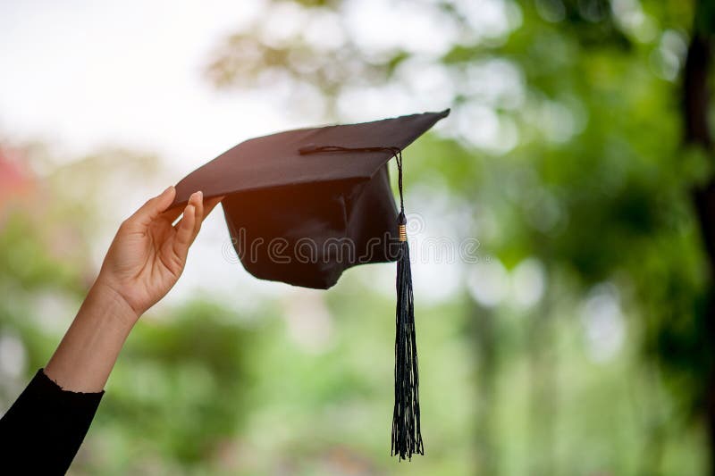Expressing Joy at Graduation. he is a Successful Person - Image Stock ...