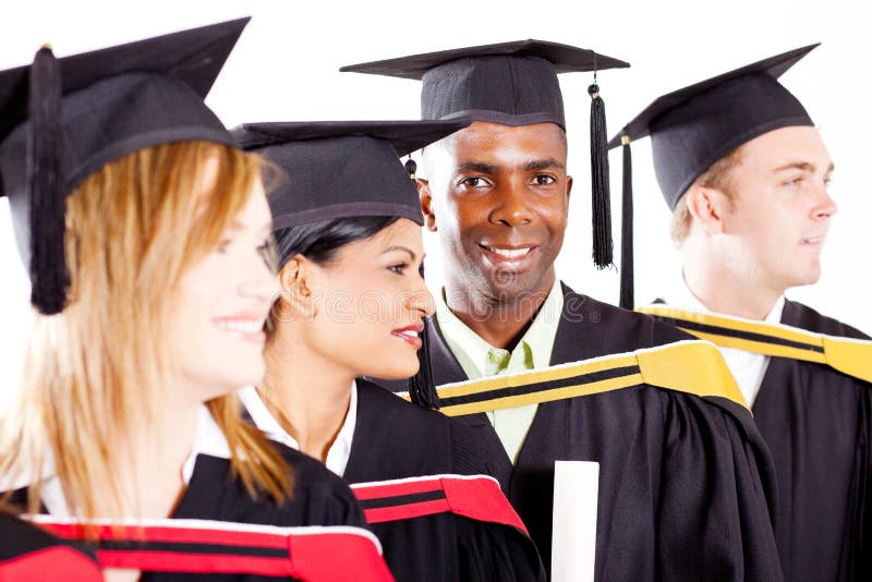 Graduates grab job stock photo. Image of diploma, american - 24021682