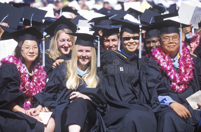 Graduates March Across the Stadium Field Editorial Stock Photo - Image ...