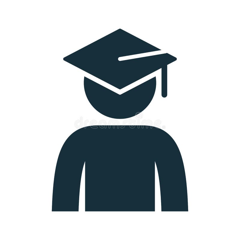 Graduating student icon stock illustration. Illustration of student ...