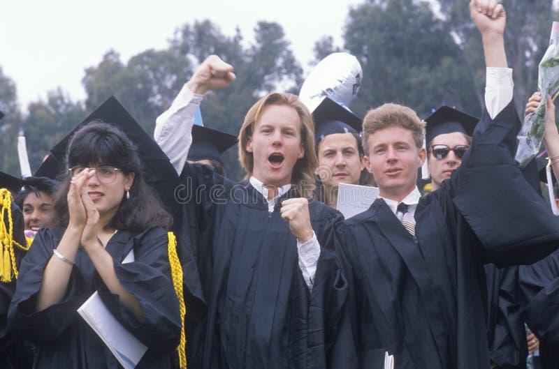 The Graduating Class of 2002 Celebrates Editorial Stock Image - Image ...