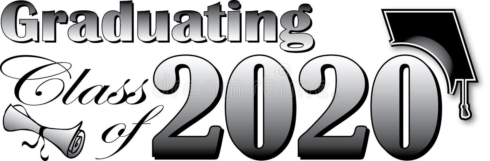 Class of 2020 Congratulations Graduate Stock Vector - Illustration of ...