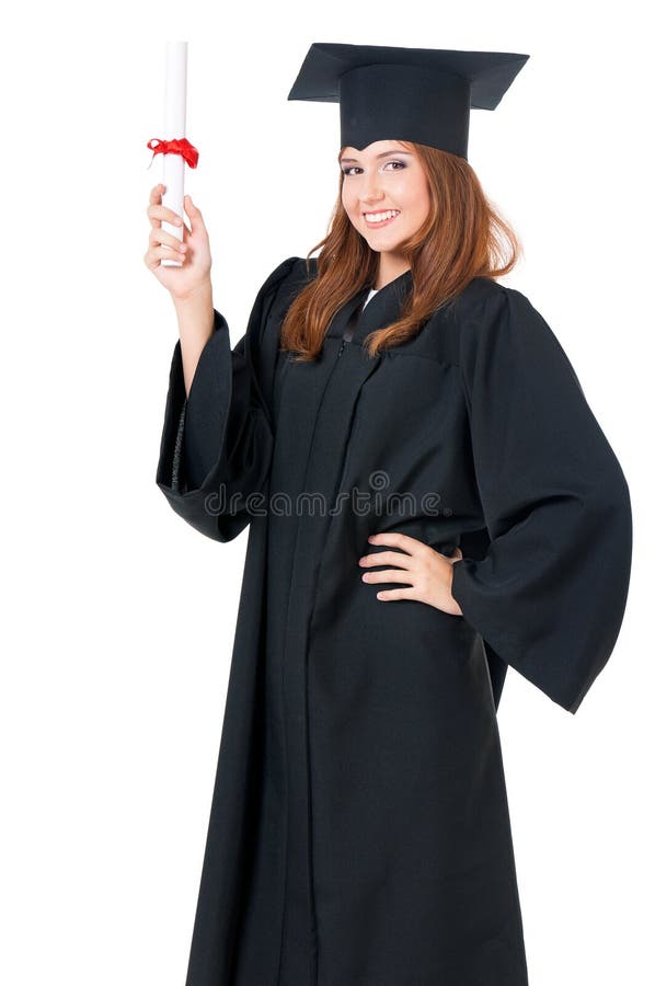Graduating student girl stock image. Image of happy, business - 45268997