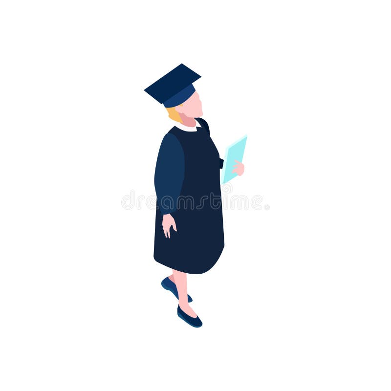 Graduating Student Icon stock vector. Illustration of graduating ...
