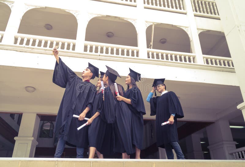 Group of graduate students stock photo. Image of happy - 105985972