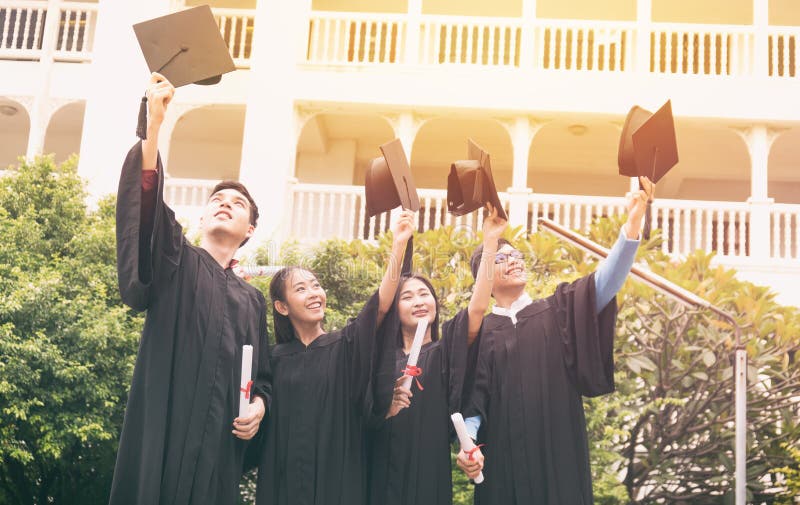 Group of graduate students stock image. Image of high - 105985817