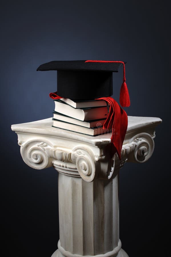 Graduation still life stock image. Image of students, book - 4842809