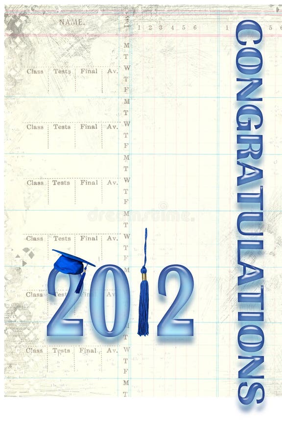 Graduation 2012 stock illustration. Illustration of grad - 20402796