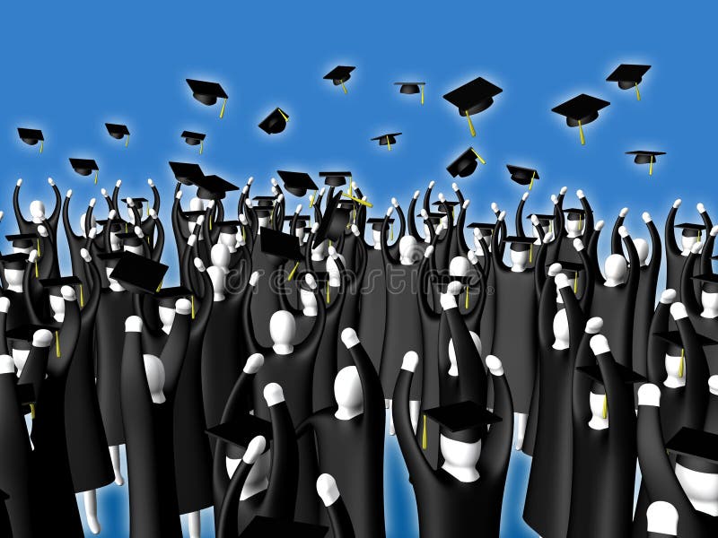Graduation stock illustration. Illustration of student, university - 90649