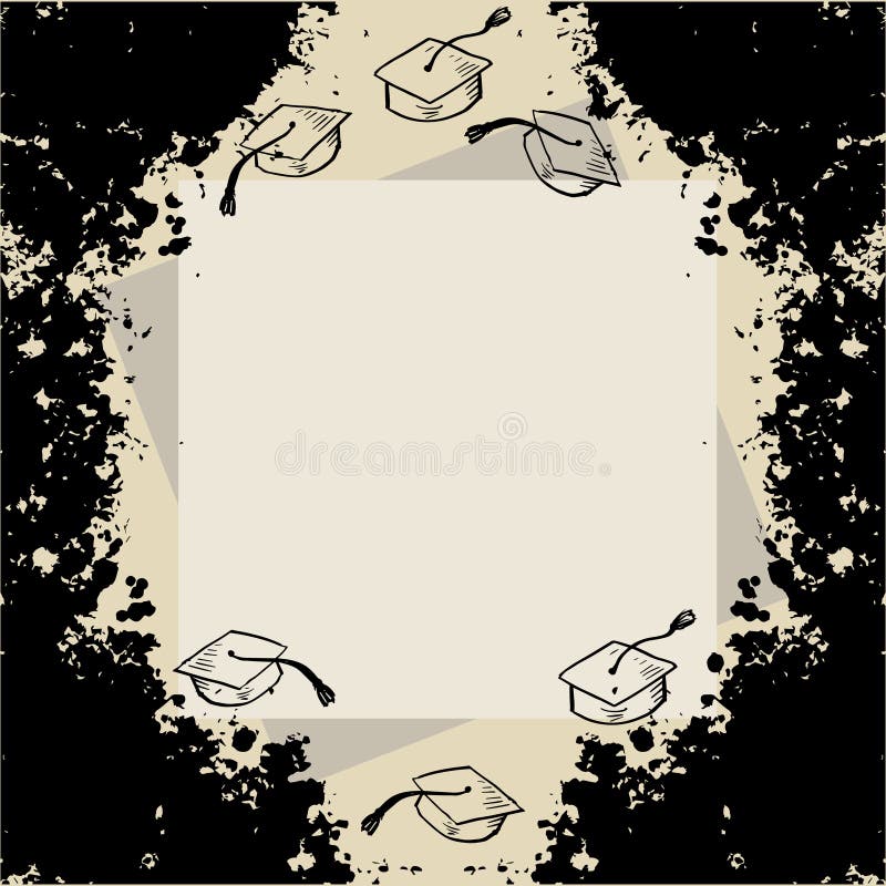 Graduation background stock illustration. Illustration of grunge ...