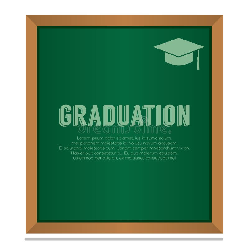 Graduation on Board Education Concept Stock Vector - Illustration of ...