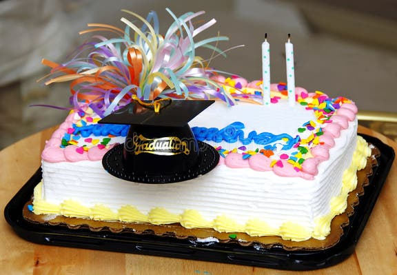 Graduation Cake stock image. Image of candle, degree, academic - 2509781