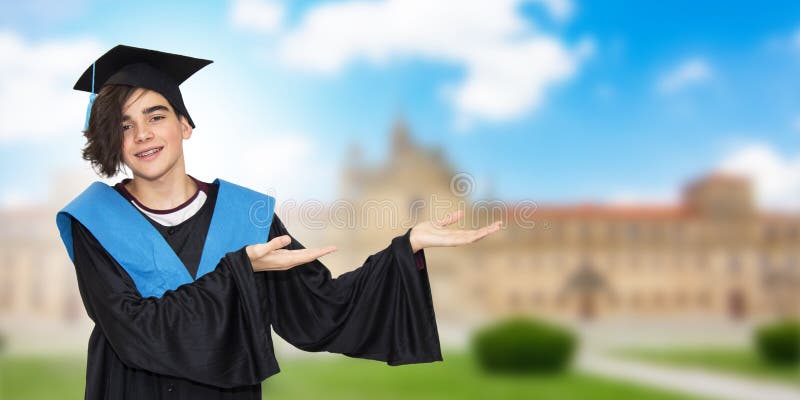 Graduation on campus stock photo. Image of intelligent - 167088506