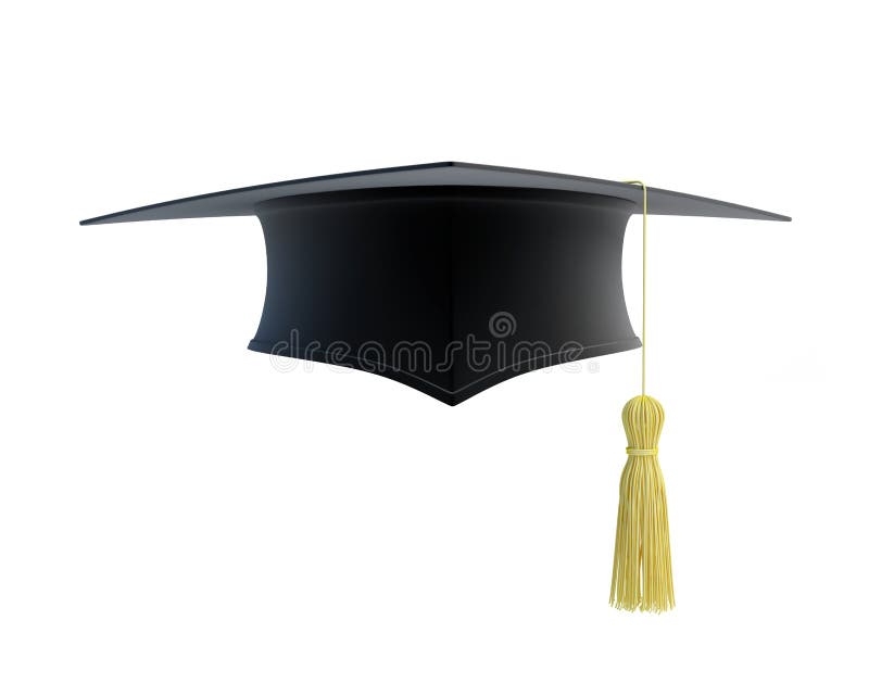 A Graduation Cap with Tassle Stock Vector - Illustration of academic ...