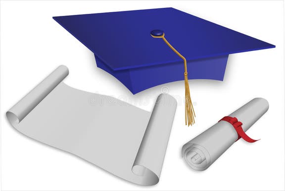 Blue Graduation Cap Gold Tassel Stock Illustrations – 754 Blue ...