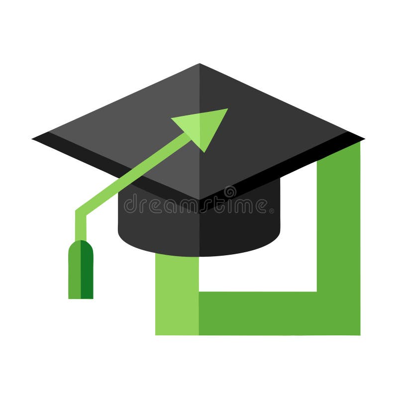 Graduation Cap with Arrow Icon: Education, Learning, Progress, and ...