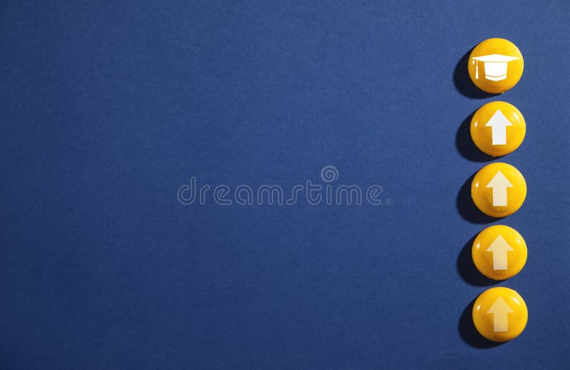 Graduation Cap with a Arrows. Education Stock Illustration ...