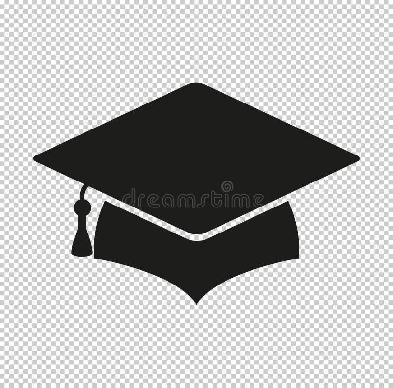 Graduation Cap - Black Icon Stock Vector - Illustration of university ...