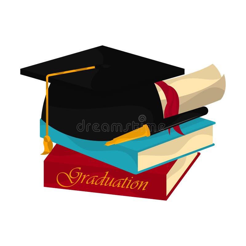 Graduation Objects Illustration Stock Vector - Illustration of gown ...