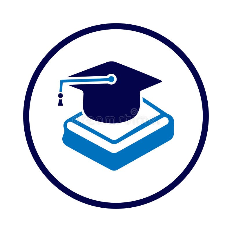 Graduation, Cap, Books, Glass, Graduation Cap on the Books Icon Stock ...