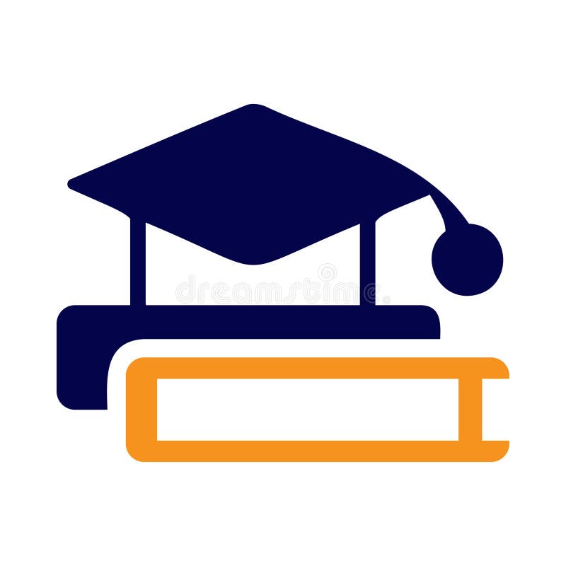 Graduation, Cap, Books, Graduation Cap on the Books Icon Stock Vector ...