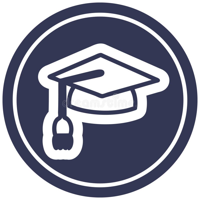 Graduation Cap Circle Icon