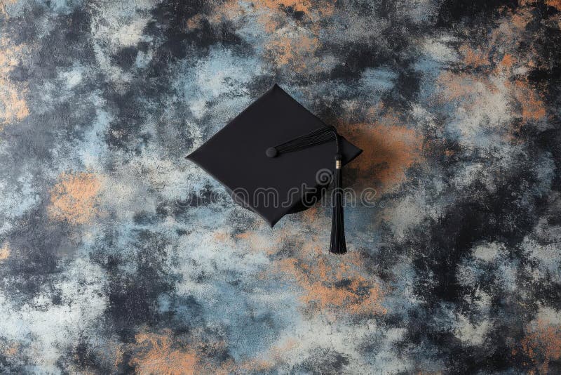 Graduation Cap Dark Textured Background Stock Photos - Free & Royalty ...