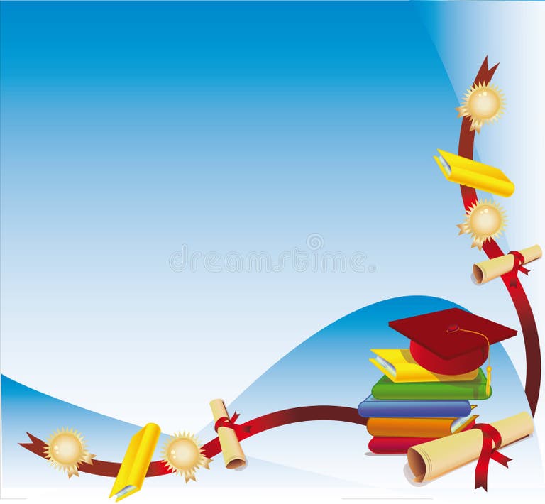 Graduation Background Corner Stock Illustrations – 805 Graduation ...