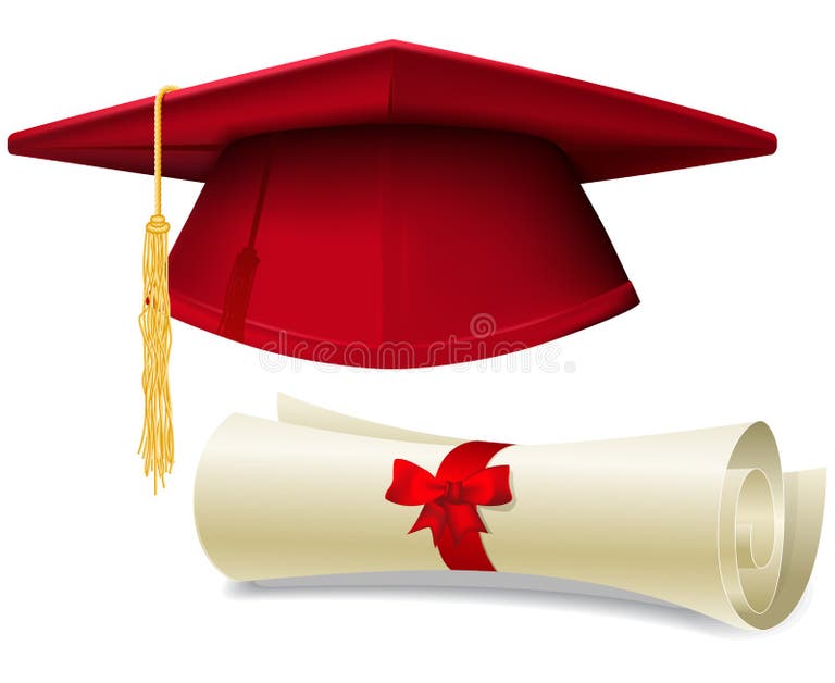 Red Graduation Cap Stock Illustrations – 6,008 Red Graduation Cap Stock ...