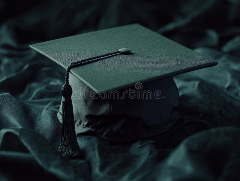 Graduation Cap and Diploma stock photo. Image of achievement - 379046648