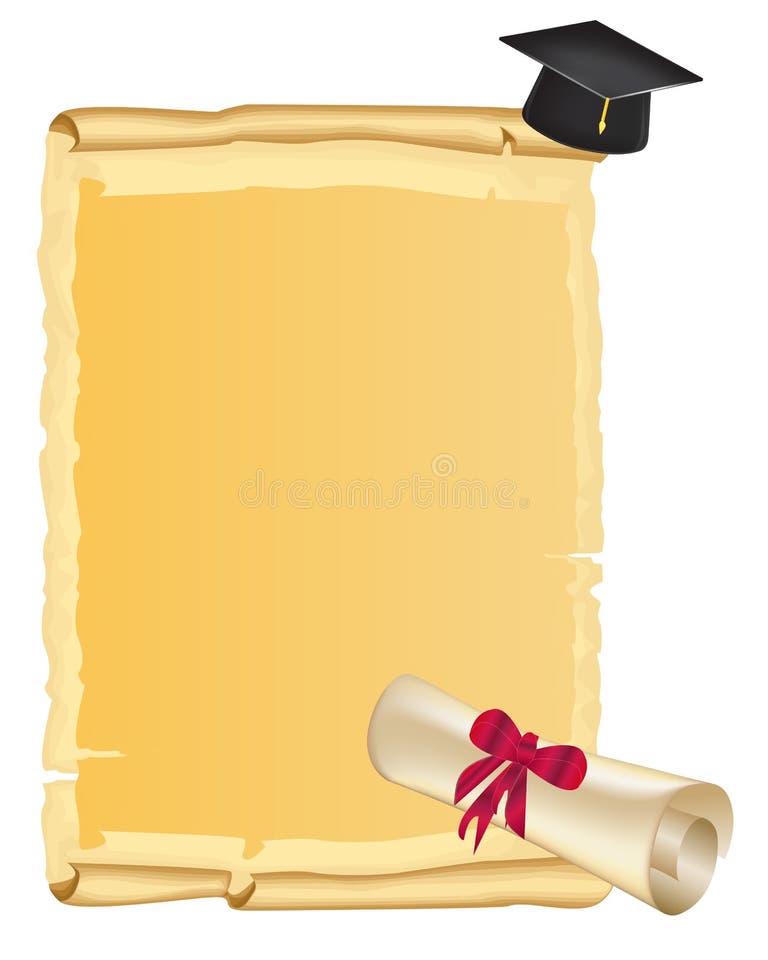 Graduation Cap Diploma Page Layout Stock Illustrations – 104 Graduation ...