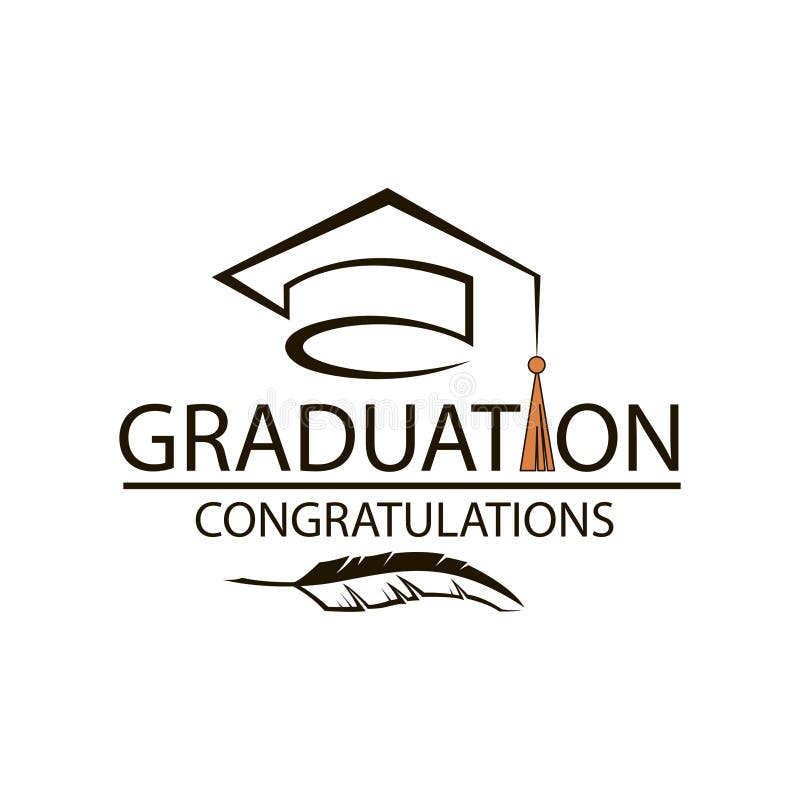 Graduation cap emblem stock vector. Illustration of college - 108005094
