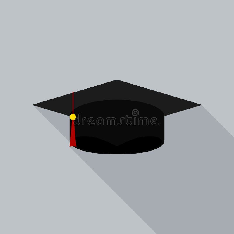 Graduation Cap Flat Style with Human Concepts Stock Vector ...