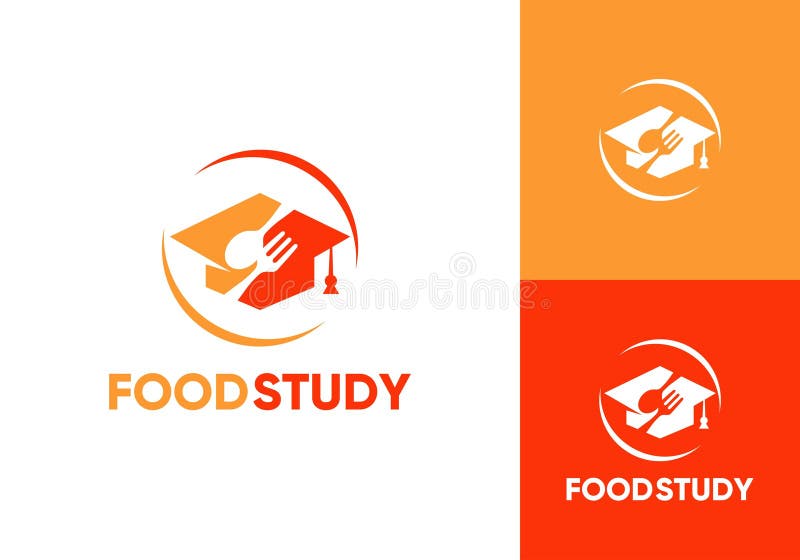 Graduation Cap with Fork Spoon Logo. Education, Food, Study, Restaurant ...