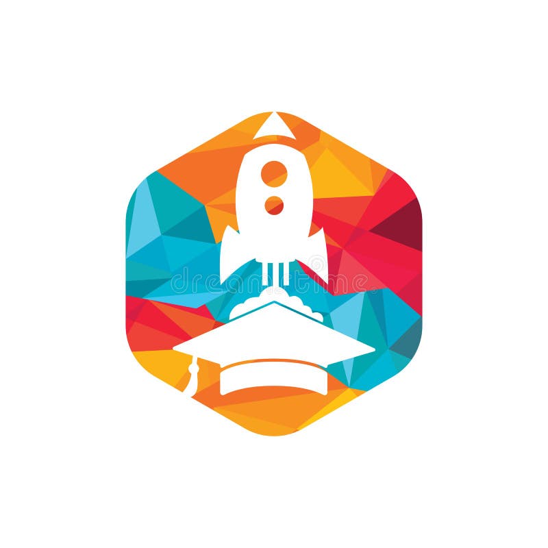 Rocket Learning Vector Logo Design Template. Stock Vector ...