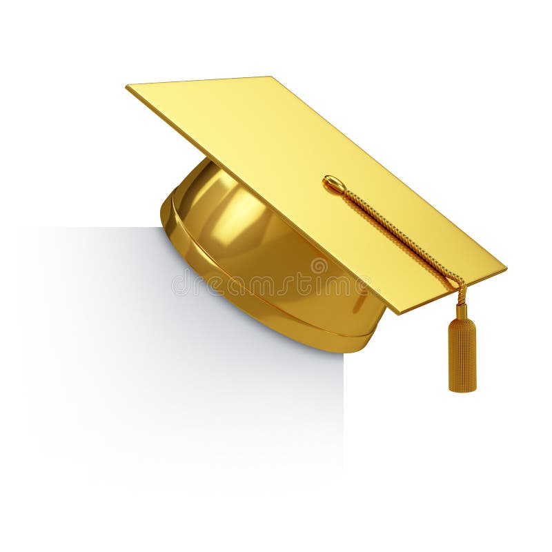 Golden Graduation Cap